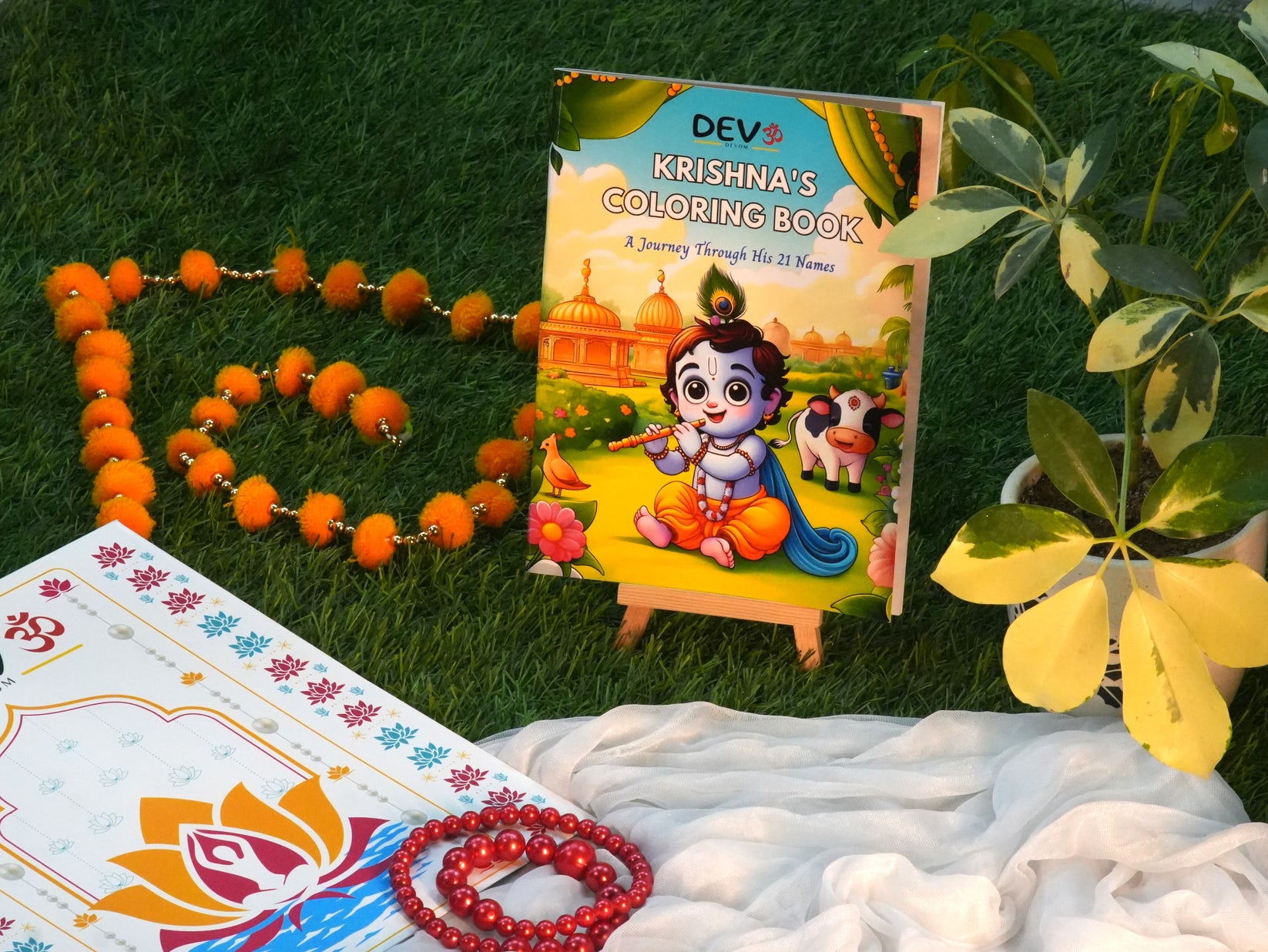 Shri Krishna Colouring Book for Kids - 21 Names of Krishna – Devom Kids